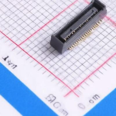 China 0.4MM BTB Connector Featuring LCP Black Glass Material and Gold Flash Plating JMEconn 5001-BF0440-25-00 for sale