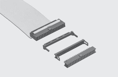 China Durable JST RA-S141T-0 IDC connector designed for 254 mm and 127 mm pitch ribbon cable connections for sale