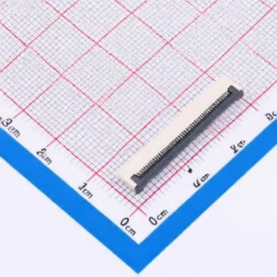 China flexible flat cable connector JUSHUO AFC01-S50FCA-HF 0.5mm pitch FPC FFC with locking mechanism for sale