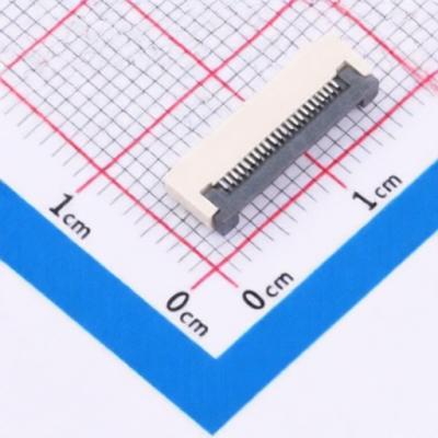 China Flexible Flat Cable 0.5mm Pitch FPC FFC Connector JUSHUO AFC01-S22FCA-HF with Series Locking Design for sale