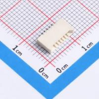 China Flexible flat cable connector JUSHUO AFA10-S06VCA-00 1.0mm pitch double sided surface mount with solder tabs for sale