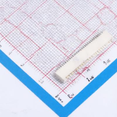 China Flexible flat cable connector with solder tabs JUSHUO AFA10-S24VCA-00 1 millimeter pitch low profile for sale