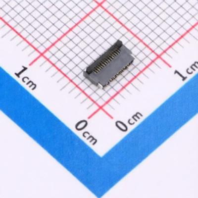 China Flexible Flat Cable Connector JUSHUO AFE07-S15FMA-HF 03mm Pitch Featuring Front Flip Lock Mechanism for sale