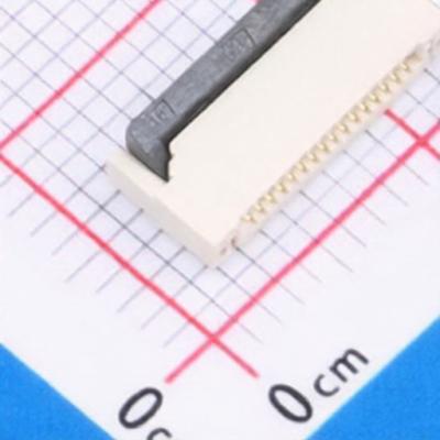 China Flexible flat cable connector locking mechanism JUSHUO AFC24-S16FIA-HF 0.5mm pitch two sided contact for sale