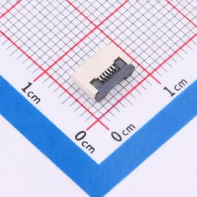 China 0.5mm pitch FPC FFC connector JUSHUO AFC01-S06FCA-HF designed for mechanical and electrical performance for sale