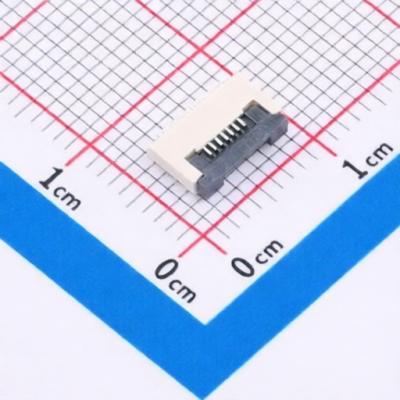 China Compact Halogen Free 0.5mm Pitch FPC FFC Connector JUSHUO AFC01-S07FCA-HF with Series Locking Mechanism for sale
