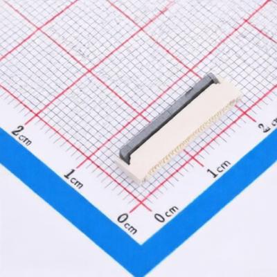 China 0.5mm Pitch Flexible Flat Cable Connector Dual Sided Plug In Rear Flip Lock JUSHUO AFC24 S32FIA HF for sale