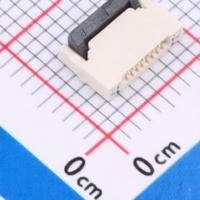 China 0.5mm Pitch Locking FPC FFC Connector with Front Plug Rear Flip JUSHUO AFC24-S08FIA-HF Halogen Free for sale