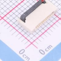 China 0.5mm pitch FPC FFC connector JUSHUO AFC24-S12FIA-HF with locking mechanism and halogen free compliance for sale