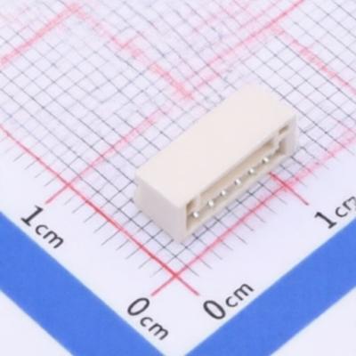 China 1.25mm Pitch Horizontal Surface Mount Connector JUSHUO GH125-S06DCA-00 Featuring Phosphor Copper Pins for sale