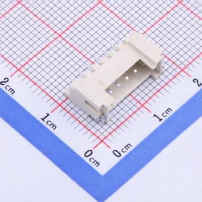 China Durable 2.0mm horizontal SMT socket connector JUSHUO GH200-S06ACA-00 with locking buckle mechanism for sale