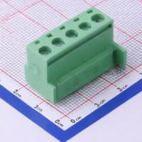 China Durable plug in terminal block KANGNEX WJ2EDGK 5.08 05P 14 00A copper alloy clamp and block material for sale