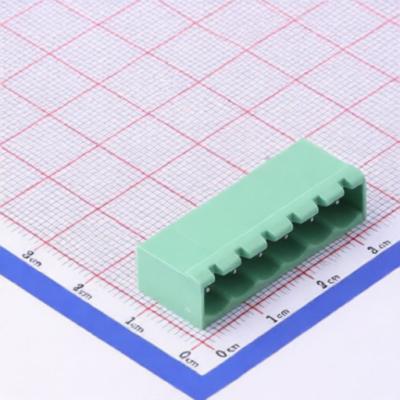 China plug in terminal block KANGNEX WJ2EDGVC 5.08 06P 14 00A with copper alloy pin header and PA66 housing for sale