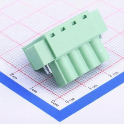 China electrical terminal block KANGNEX WJ2EDGKM 5.08 04P 14 00A with 5.08mm pitch and UL IEC certifications for sale