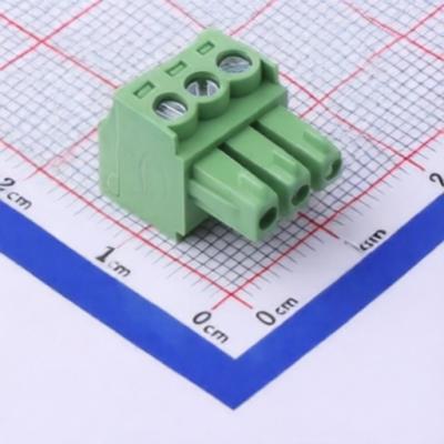 China KANGNEX WJ15EDGK 3.5 03P 14 00A plug in terminal block with steel zinc plated screws and UL94V 0 housing for sale