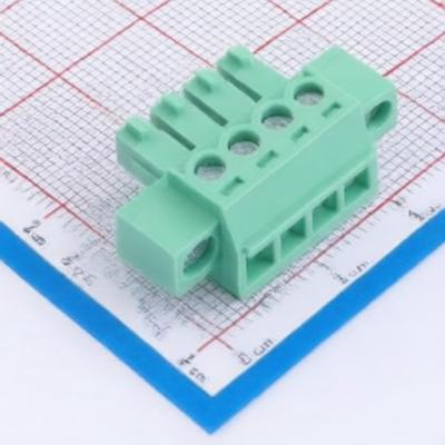 China plug in terminal block KANGNEX WJ15EDGKM 3.81 04P 14 00A with rated voltage 300V and current 8A for sale