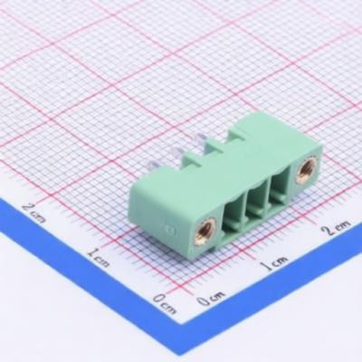 China Electrical connection terminal block KANGNEX WJ15EDGVM 3.81 03P 14 00A rated voltage 300V and current 8A for sale