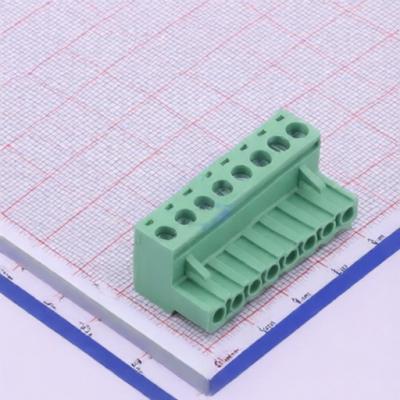 China Durable plug in terminal block KANGNEX WJ2EDGK 5.08 08P 14 00A with nickel plated copper alloy clamp for sale