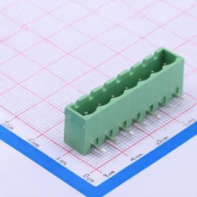 China Terminal block KANGNEX WJ2EDGRC 5.08 07P 14 00A with copper alloy pin header and UL94V0 rated PA66 housing for sale