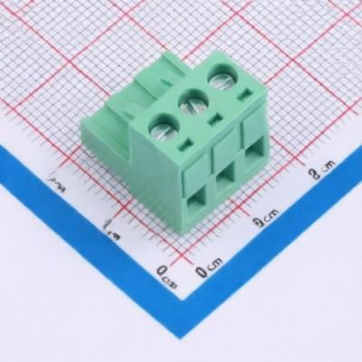 China KANGNEX WJ2EDGK 5.08 03P 14 00A electrical terminal block with 300V rated voltage and 15A rated current for sale
