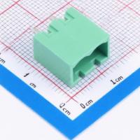 China Electrical terminal block KANGNEX WJ2EDGVC 5.08 02P 14 00A with PA66 UL94V 0 flame retardant housing for sale