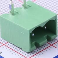 China plug in terminal block KANGNEX WJ2EDGRC 5.08 02P 14 00A with copper alloy tin plated pins and PA66 housing for sale