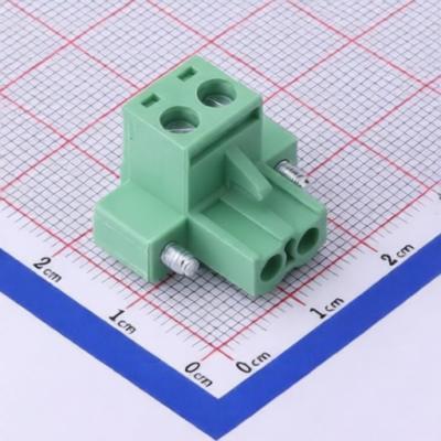 China Electrical Connector KANGNEX WJ2EDGKM 5.08 02P 14 00A Plug in Terminal Block with Copper Alloy Clamp for sale