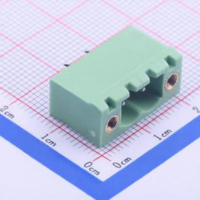 China Industrial Electrical Terminal Block with Connection and PA66 Housing KANGNEX WJ2EDGVM 5.08 02P 14 00A for sale