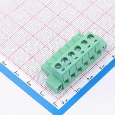 China KANGNEX WJ2EDGKM 5.08 06P 14 00A terminal block with PA66 housing and flame retardant UL94V 0 rating for sale
