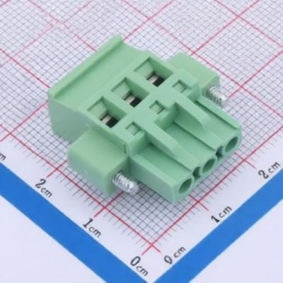 China Electrical connection terminal block KANGNEX WJ2EDGKAM 5.08 03P 14 00A with UL and IEC certification for sale