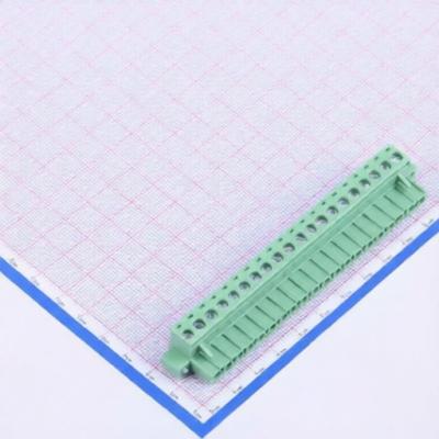 China plug in terminal block KANGNEX WJ2EDGKM 5.08 20P 14 00A with PA66 housing and UL IEC certification for sale