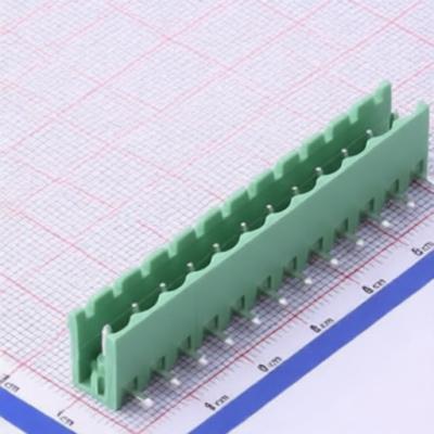 China KANGNEX WJ2EDGR 508 12P 14 00A plug in terminal block with copper alloy tin plated pins and UL94V0 PA66 housing for sale