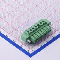 China Durable plug in terminal block KANGNEX WJ15EDGKM 3.81 07P 14 00A rated voltage 300V and current 8A for sale