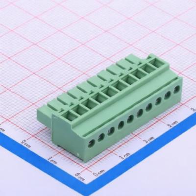 China KANGNEX WJ15EDGKB 3.81 10P 14 00A plug in terminal block with 10 positions and 3.81 millimeter pitch for sale