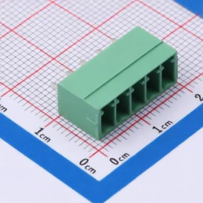 China plug in terminal block KANGNEX WJ15EDGVC-3.5-05P-14-00A with PA66 UL94V0 housing and tin plated copper alloy pins for sale