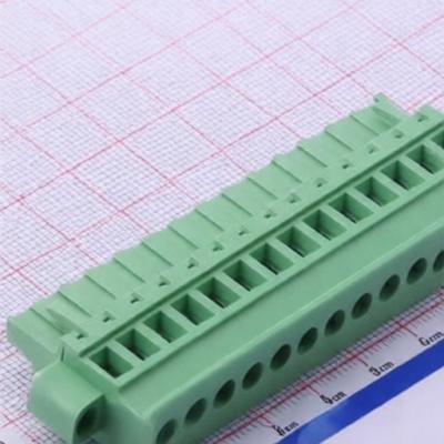 China KANGNEX WJ2EDGKAM 5.08 13P 14 00A plug in terminal block with zinc plated steel screws and PA66 housing for sale