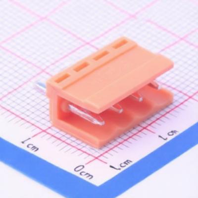 China plug in terminal block KANGNEX HT396V-3.96-04P-15-00A with PA66 housing and 4 pole electrical connection for sale