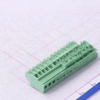 China Durable plug in terminal block KANGNEX WJ15EDGKA 3.81 15P 14 00A with 3.81mm pitch and 8A current rating for sale