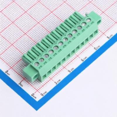 China Durable plug in terminal block with 3.5mm pitch KANGNEX WJ15EDGKM 3.5 12P 14 00A rated voltage 300V for sale