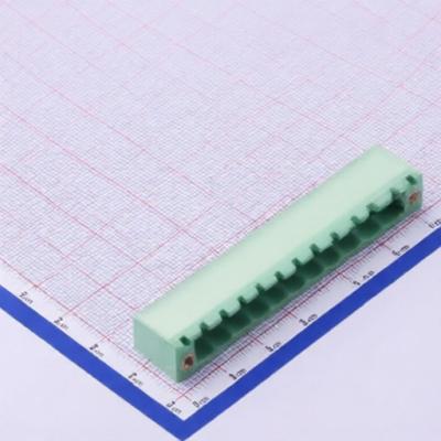 China plug in terminal block KANGNEX WJ2EDGVM 5.08 12P 14 00A with rated current up to 15 amps and PA66 housing for sale