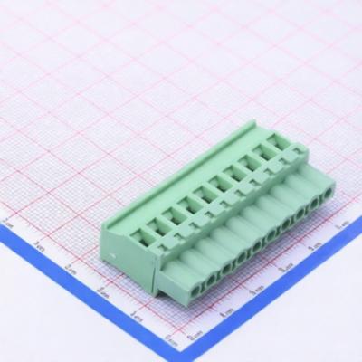 China Plug in terminal block KANGNEX WJ2EDGKB 5.08 10P 14 00A with PA66 UL94V 0 housing and rated voltage 300V for sale