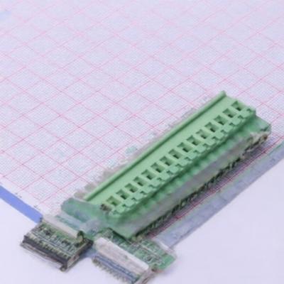 China electrical plug in terminal block KANGNEX WJ2EDGKB 5.08 16P 14 00A with PA66 housing and steel screws for sale