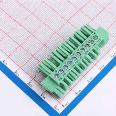 China KANGNEX WJ15EDGKM 3.5 10P 14 00A terminal block with PA66 UL94V 0 housing and wire termination features for sale