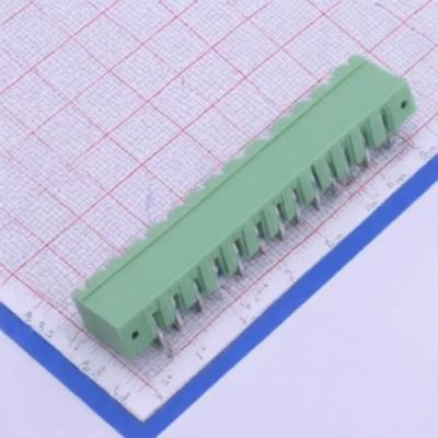 China Plug in terminal block with 5.08mm pitch KANGNEX WJ2EDGRM 5.08 14P 14 00A copper alloy tin plated pins for sale
