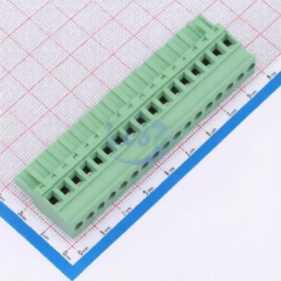 China Plug in terminal block KANGNEX WJ2EDGKA-5.08-17P-14-00A designed for secure and wire termination applications for sale