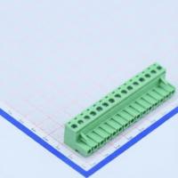 China KANGNEX WJ2EDGK 5.08 15P 14 00A terminal block with PA66 UL94V 0 housing and 24 to 12 AWG wire range for sale