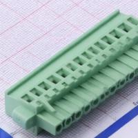 China electrical connection terminal block KANGNEX WJ2EDGKAM 5.08 12P 14 00A with rated current 10A and 15A for sale