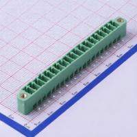 China KANGNEX WJ15EDGRM 3.81 20P 14 00A plug in terminal block with 3.81 mm pitch and PA66 UL94V 0 housing for sale