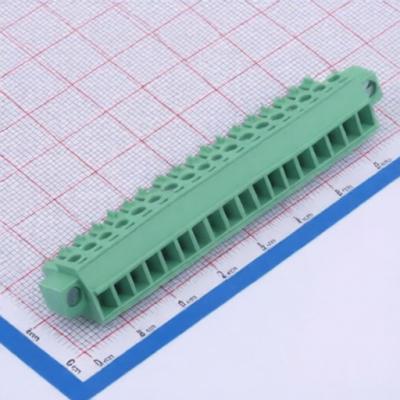 China electrical connection solution KANGNEX WJ15EDGKM 3.81 18P 14 00A plug in terminal block for industrial for sale