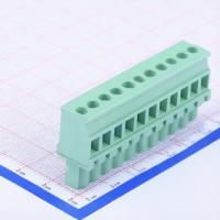 China connection terminal block KANGNEX WJ2EDGKB-5.08-11P-14-00A with 500 mega ohm insulation resistance at DC 500 volts for sale